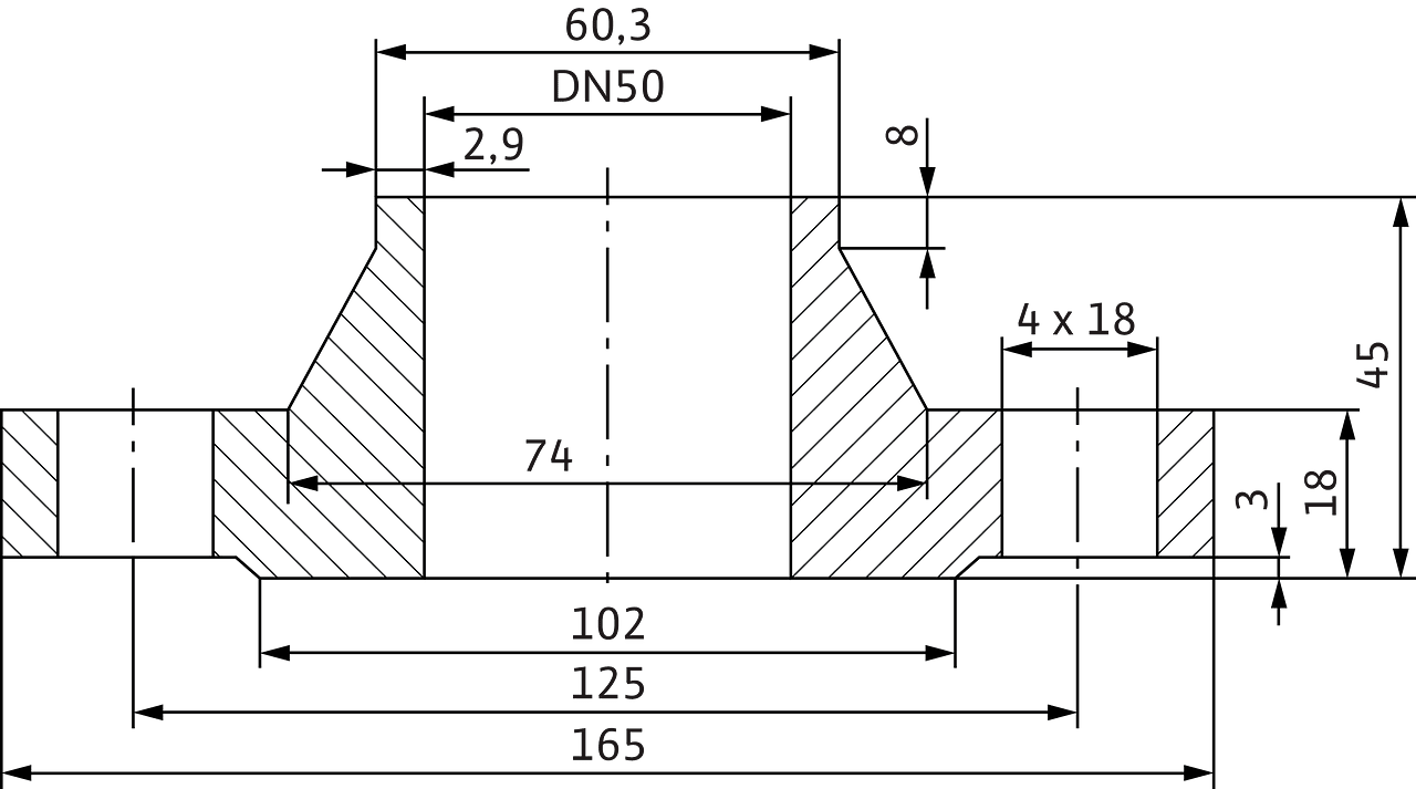 DN 50, PN 10 counter flange kit | Wilo